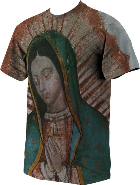 Our Lady Of Guadalupe Detail Graphic Poly T Shirt Catholic To The Max