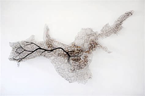 Ghost Map Series Wall Installation Fiber Art Fever