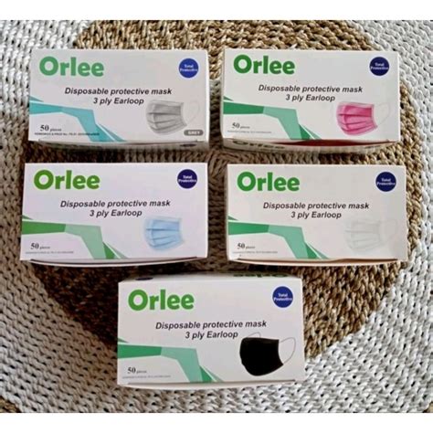 Jual Masker Earloop 3ply Orlee Ori Isi 50 Pcs Shopee Indonesia