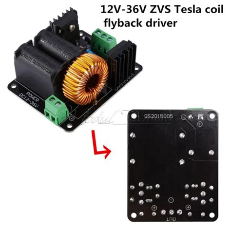 12v 36v Zvs Tesla Coil Flyback Drivermarx Generatorjacobs Ladder