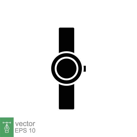 Inteligente Reloj Icono Sencillo Glifo Estilo Usable Digital Reloj