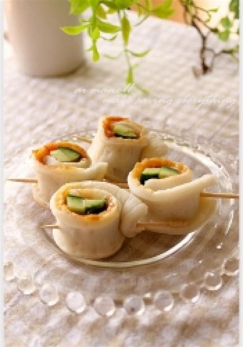 梅キュウリの竹輪でくるりん巻、糖尿病向け、ダイエットレシピ｜ダイエット低カロリーレシピ検索・バランスのとれた献立作りが簡単に！無料レシピサイト