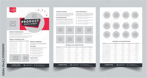 Product Data Sheet Technical Data Sheet Layout Template With 3 Style