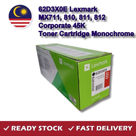62d3x0e Lexmark Mx711 810 811 812 Corporate 45k Toner Cartridge