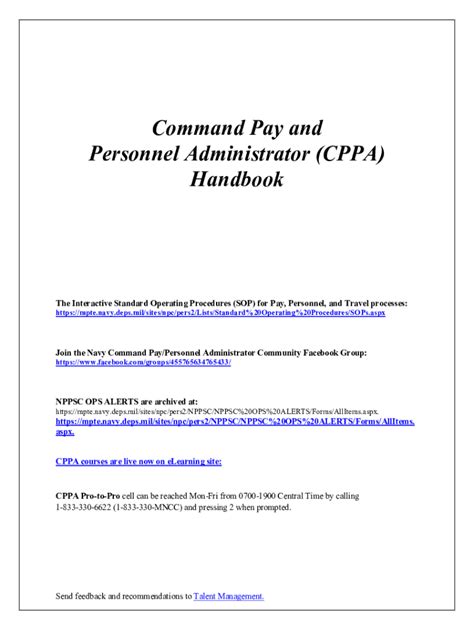 Fillable Online Cppa Resources United States Navy Fax Email Print