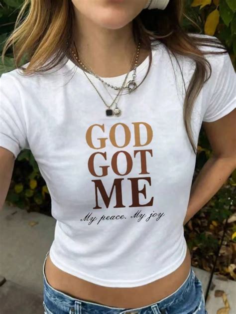 Newest Summer Fresh And Simple Tight Cropped White Short Sleeve T Shirt