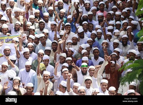Dhaka Bangladesh 18th Sep 2017 Supporters Of The Hardline Hefazat E