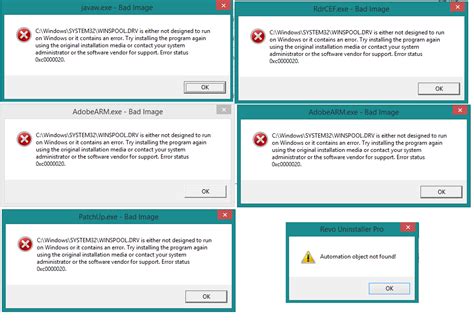 Winspool Drv Is Either Not Designed To Run On Windows Or It Contains Microsoft Community