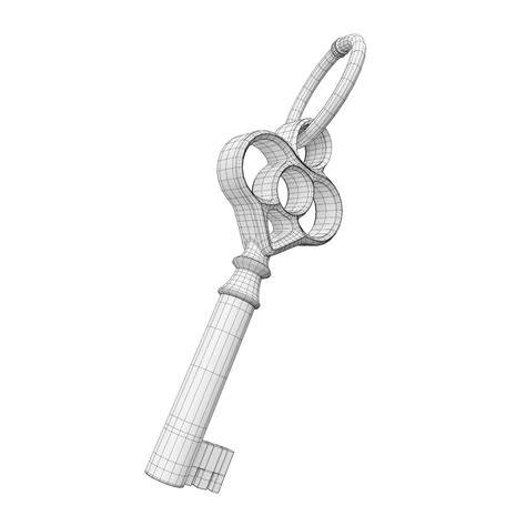 3d Model Vintage Dirty Key 3d Model Turbosquid 1983287