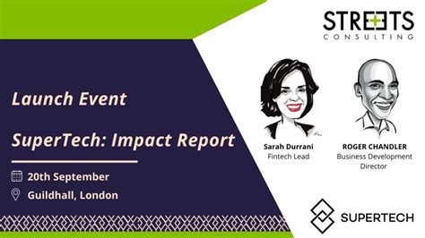 Streets Consulting On Linkedin Supertech Impact Report Launch — Supertech