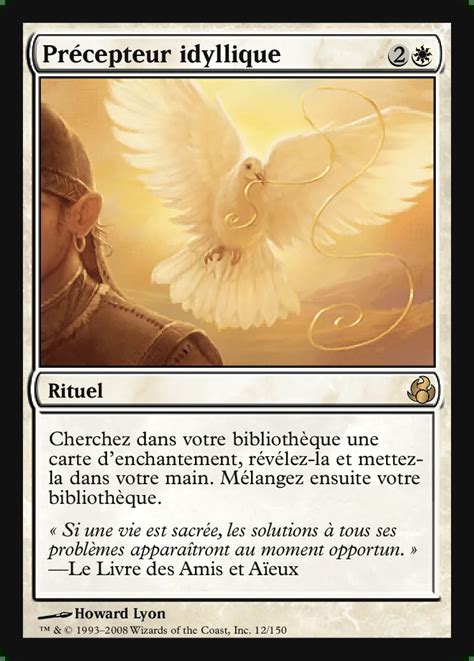 Précepteur Idyllique Mtg Morningtide 12 Français Magic The Gathering