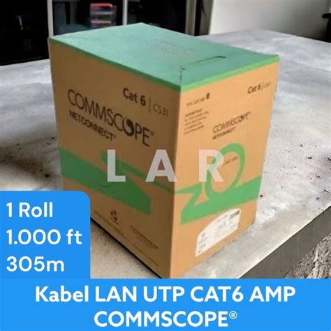 Jual KABEL LAN UTP CAT 6 CAT6 COMMSCOPE 1 ROLL 1000 FEET 305M ORIGINAL Shopee Indonesia