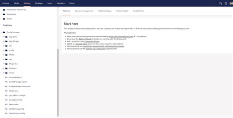 Umbraco Config Editor Manager