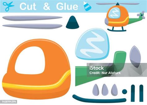 작은 헬리콥터 만화입니다 아이들을위한 교육 종이 게임 컷아웃 및 접착 0명에 대한 스톡 벡터 아트 및 기타 이미지 0명 가위 공예 Istock