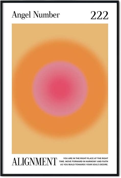 Amazon Teevoke 16x24 Angel Number 222 Poster Alignment Aura