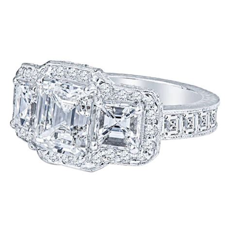 Asscher Cut Diamond On Hand