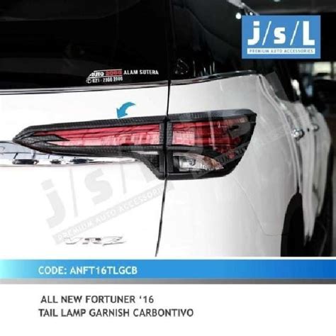 Jual Garnis List Lampu Belakang Carbon All New Fortuner Vrz Di Seller