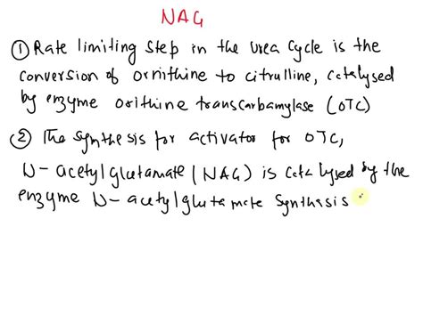 Solved The Rate Limiting Step Of The Urea Cycle Requires An Activator Write The Pathway