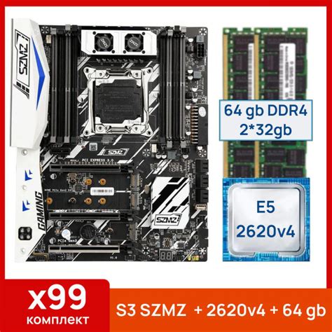 Характеристики SZMZ Материнская плата X99-S3 + Xeon E5 2620v4 + 64 gb ...