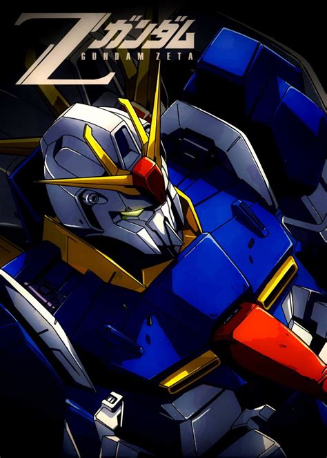 Msz 006 Zeta Gundam Poster Print By Mecha Nime Displate In 2020