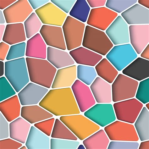 Pentagon Polygon Colourful Design With Seamless Background 630278