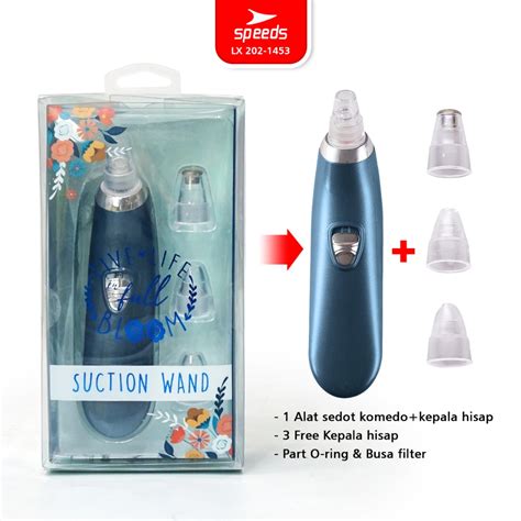 Jual SPEEDS Alat Penyedot Komedo Pembersih Jerawat Wajah Vacuum Cleaner Elektrik BlackHeads