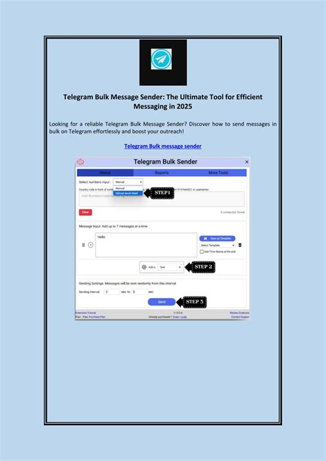 Ppt Telegram Bulk Message Sender The Ultimate Tool For Efficient Messaging In 2025 Powerpoint