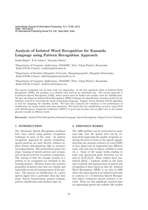 Pdf A Multiple Classifier System For Automatic Speech Recognition