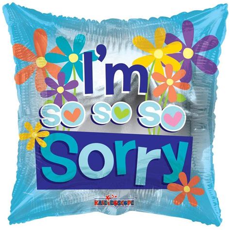 18″ Im So So Sorry Balloon