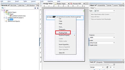Sap Adobe Form Tutorial Iii Date Time Floating Field Picture