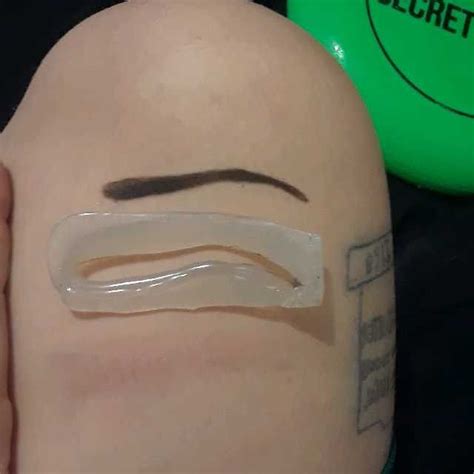Make Eyebrow Stencils For Perfect Eyebrows Anytime With Hot Glue