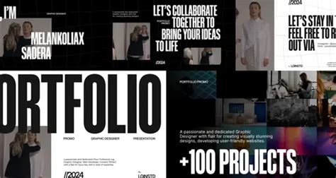 پروژه آماده افتر افکت اسلایدشو رزومه Portfolio Promo After Effects Template تایم کد