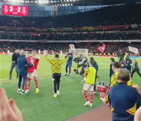 Arsenal Spirit Loved By Mikel Arteta Caught On Camera As Gabriel Jesus And Martin Odegaard