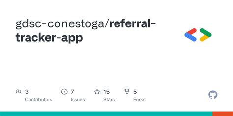 GitHub Gdsc Conestoga Referral Tracker App