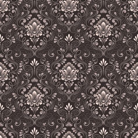 벡터 다 완벽 한 패턴 배경 배경 화면 섬유 포장에 대 한 클래식 럭셔리 구식 다 마스크 장식 로얄 빅토리아 원활한 질감 절묘 한 꽃 바로크 서식 파일 프리미엄 벡터