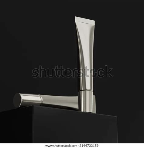 Blank Cream Tube Packaging Template