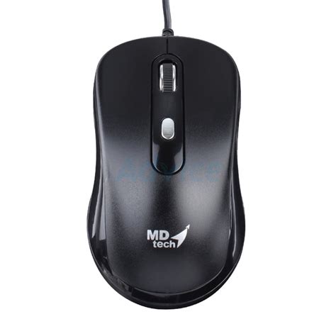 เมาส์ Usb Optical Mouse Md Tech Md 65 Black คลิ๊กเงียบ Shopee Thailand