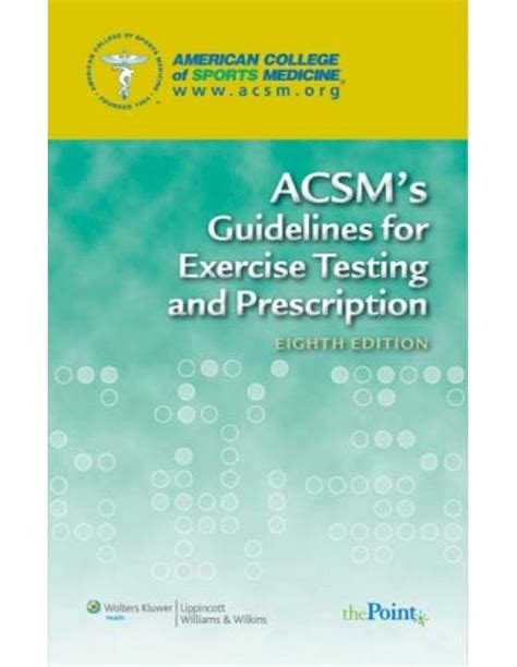 Pdf Acsms Guidelines For Exercise Testing And Prescription Dokumentips