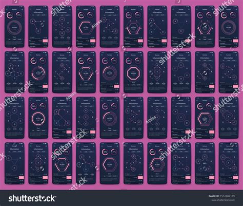 Different Ui Ux Gui Screens Flat Stock Vector Royalty Free Shutterstock