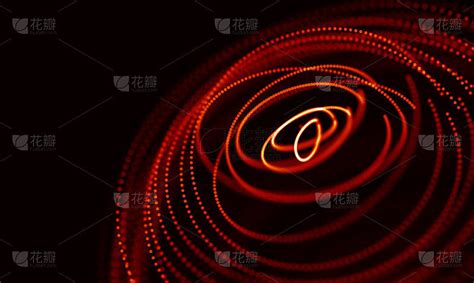 抽象红色几何背景。连接结构。科学背景。未来技术hud元素。连接着点和线。大数据可视化与商业。素材 花瓣网