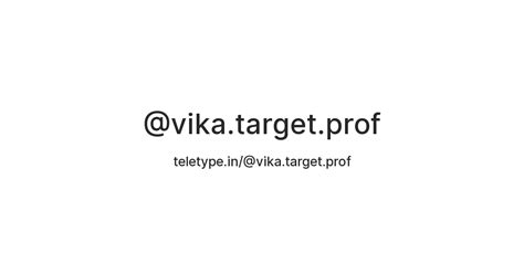 Vikatargetprof — Teletype