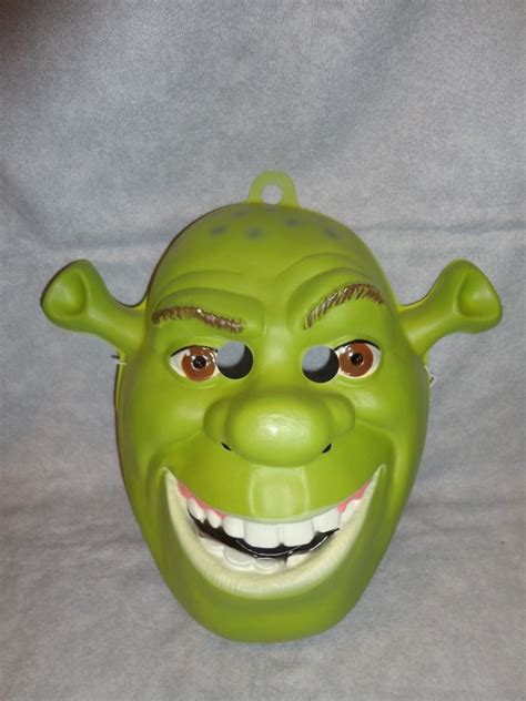 Shrek PVC Mask Ogre 1 2 3 The Third Forever After Full Face Adult Green