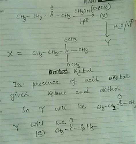 In The Given Reaction Which Of The Following Product Will Be Formed