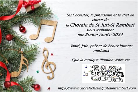 31 décembre 2023 les vœux de la chorale pour l année 2024