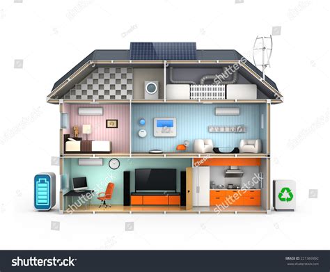 Home Automation Concept Isolated On White Stock Illustration 221369392 Shutterstock