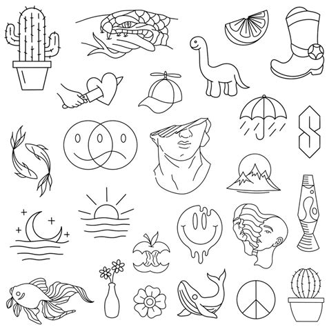 Stencils Random 1 Tattoo Designs Ready To Use Easy To Apply Cute Simple And Easy Dinosaur