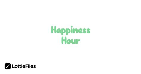 Free Happiness Hour Logo Preloader Lottie JSON Animation Animation By