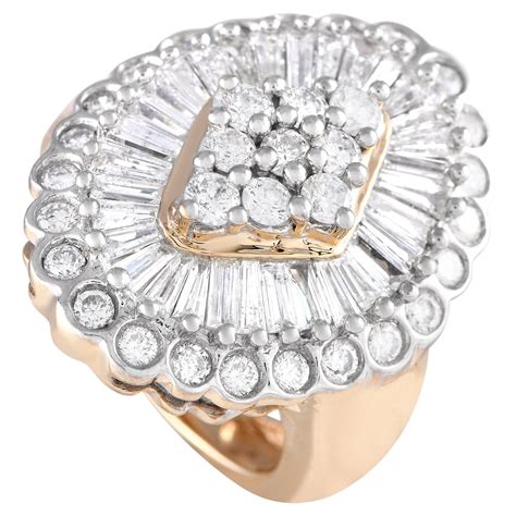 Lb Exclusive 14k Yellow Gold 30 Carat Diamond Ring For Sale At 1stdibs