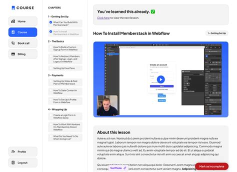 10 Best Webflow Online Course Templates Memberstack Blog
