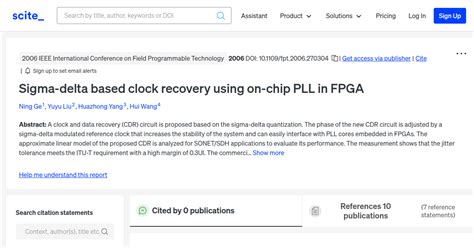 Sigma Delta Based Clock Recovery Using On Chip Pll In Fpga